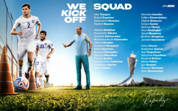 Uzbekistan national team squad announced for CAFA Nations Cup – UFA